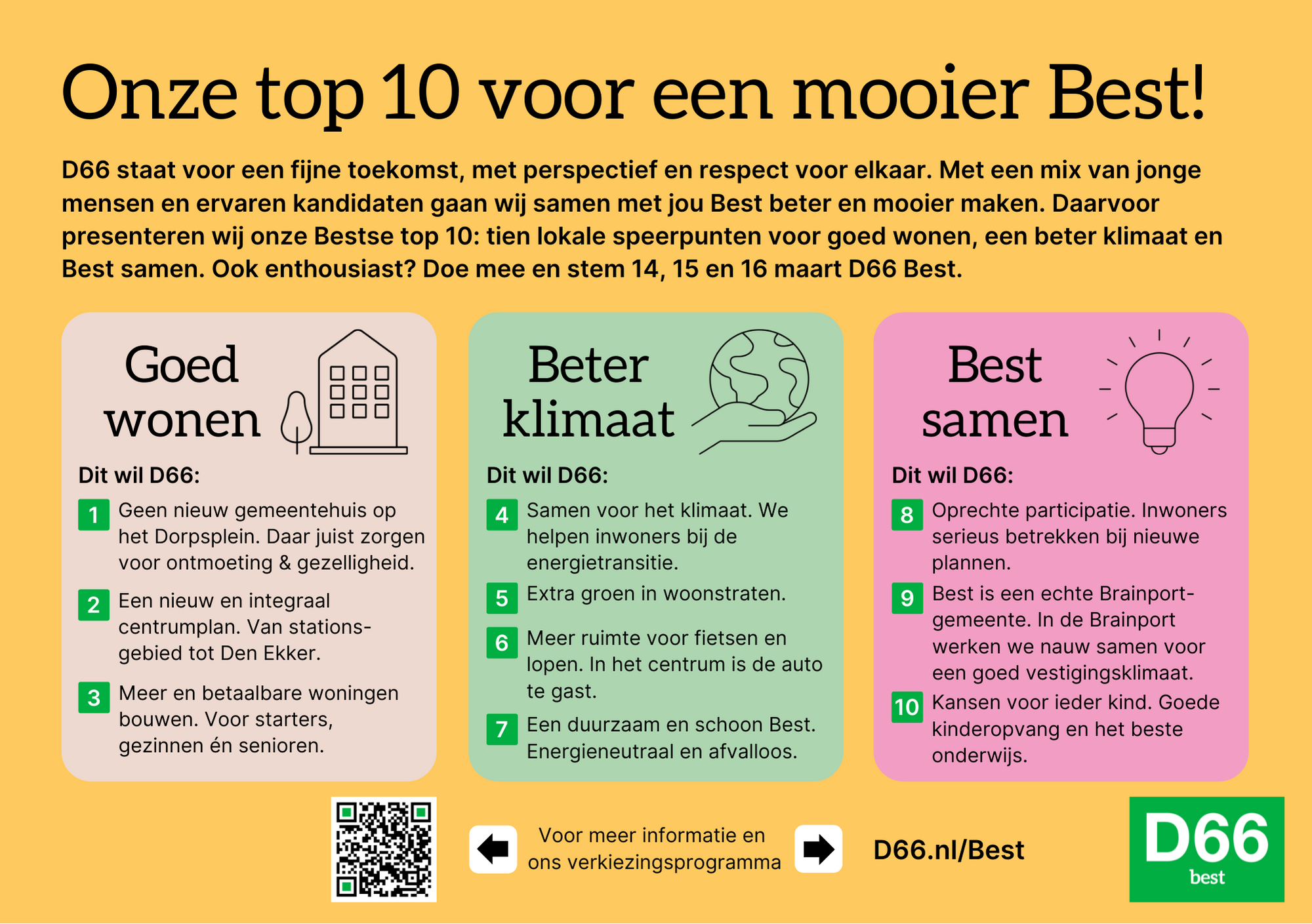 D66 Best — Bekijk onze verkiezingsflyer