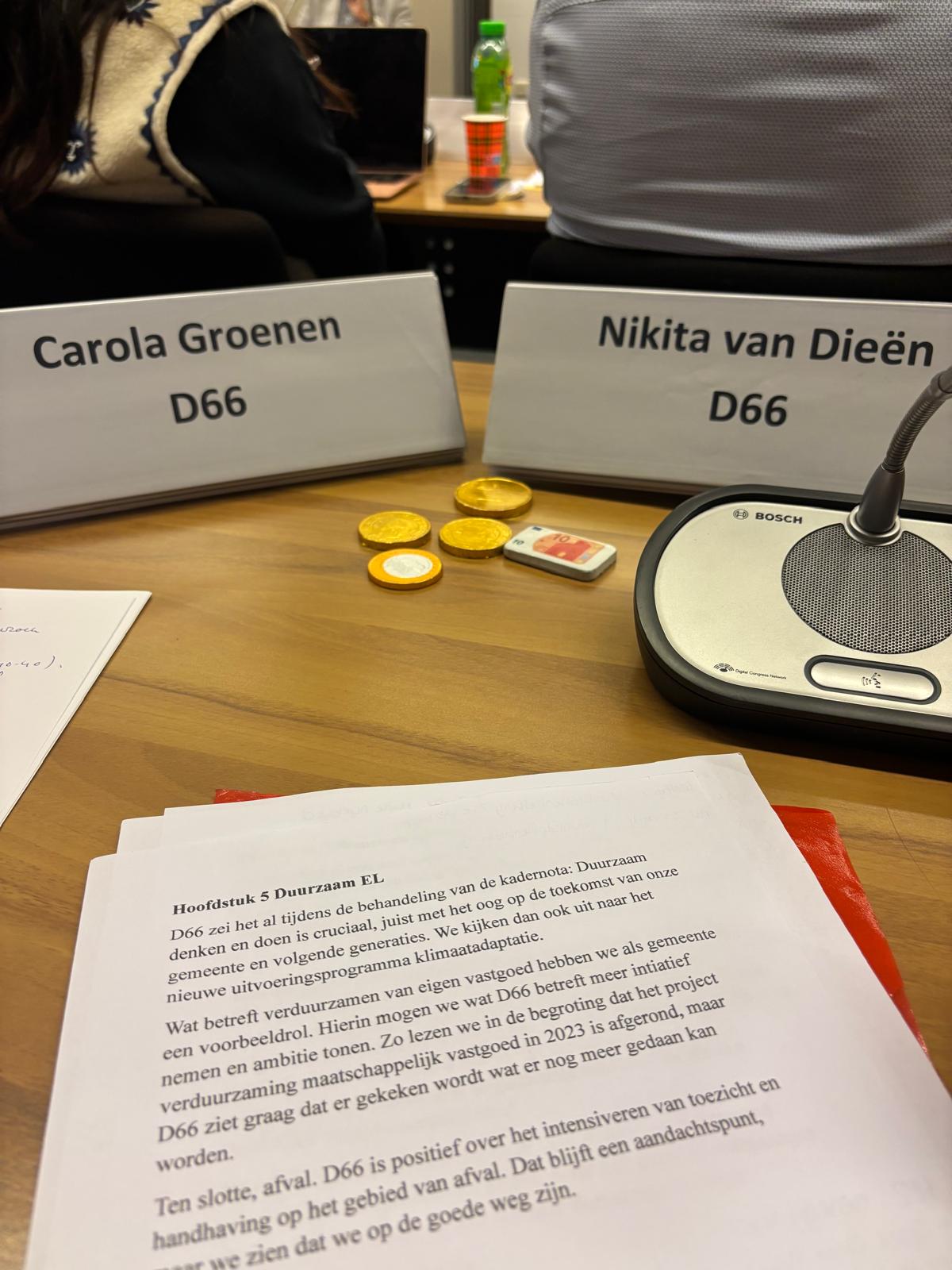 D66 Etten-Leur — Inzet begrotingsbehandeling