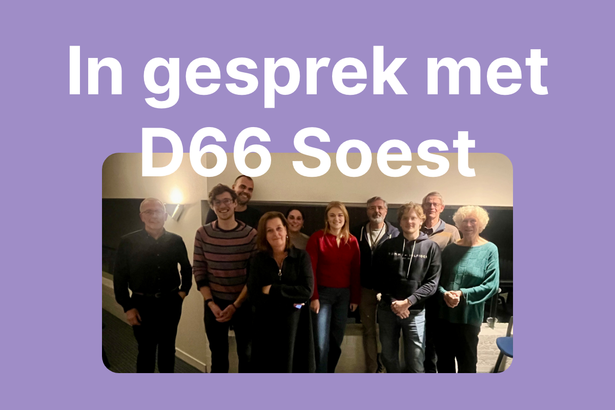 D66 Provincie Utrecht — In gesprek met D66 Soest