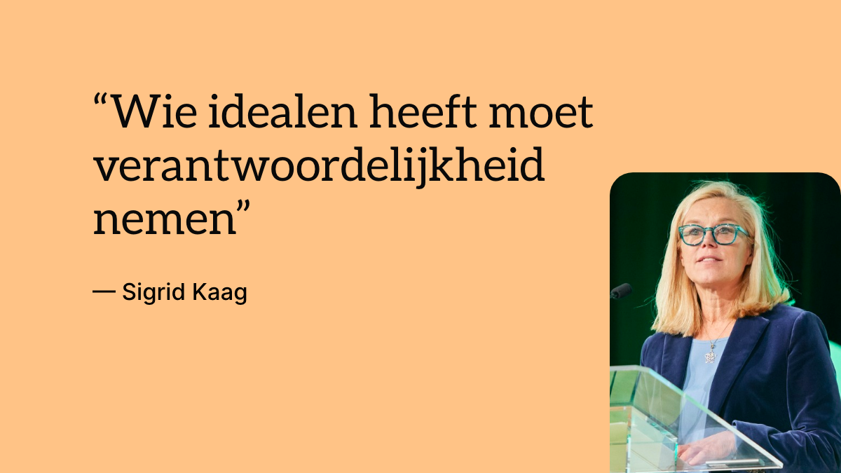 D66 – Eerste speech Sigrid Kaag als D66-leider